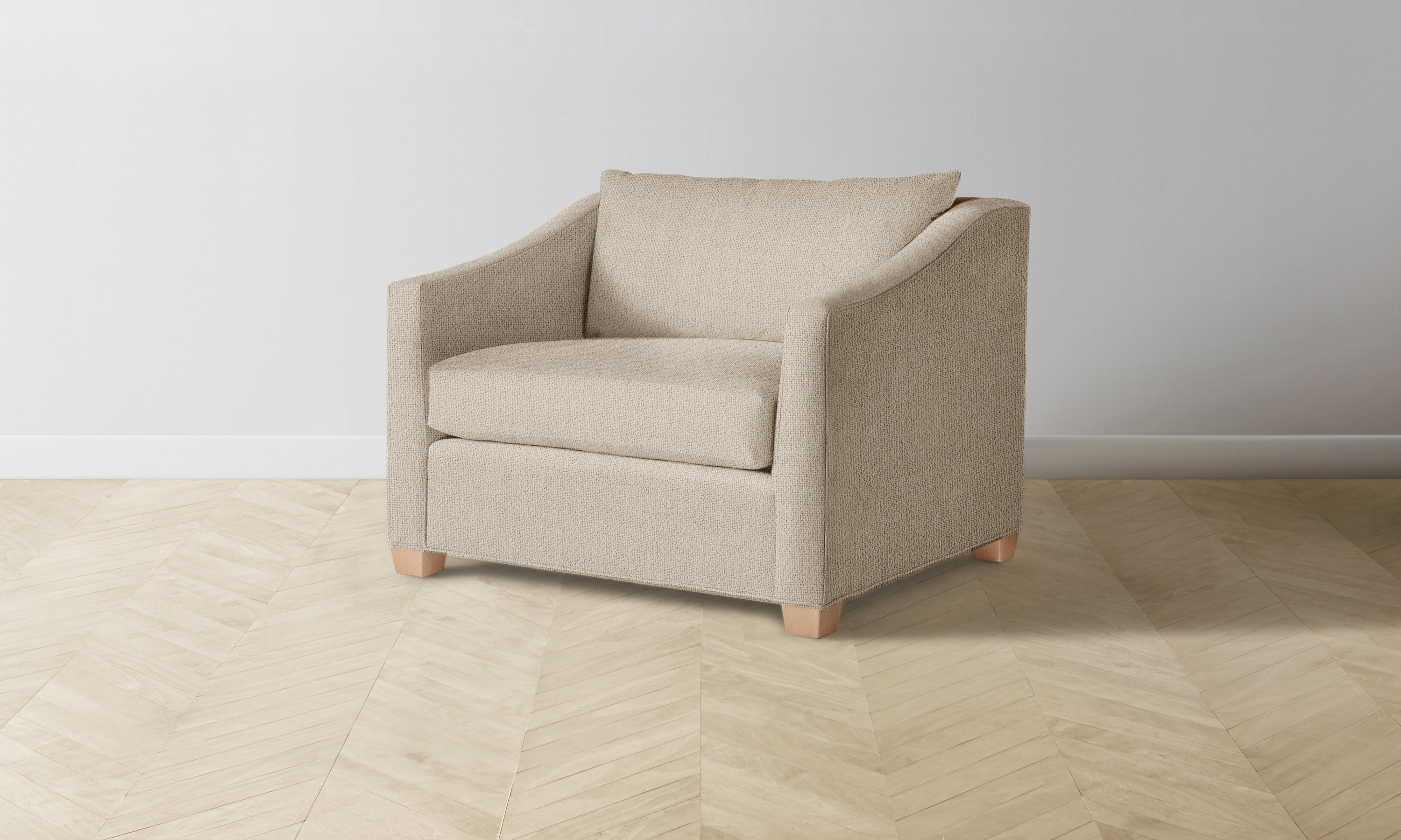 The Sullivan Chair-and-a-Half - Performance Textural Weave Savanna ...