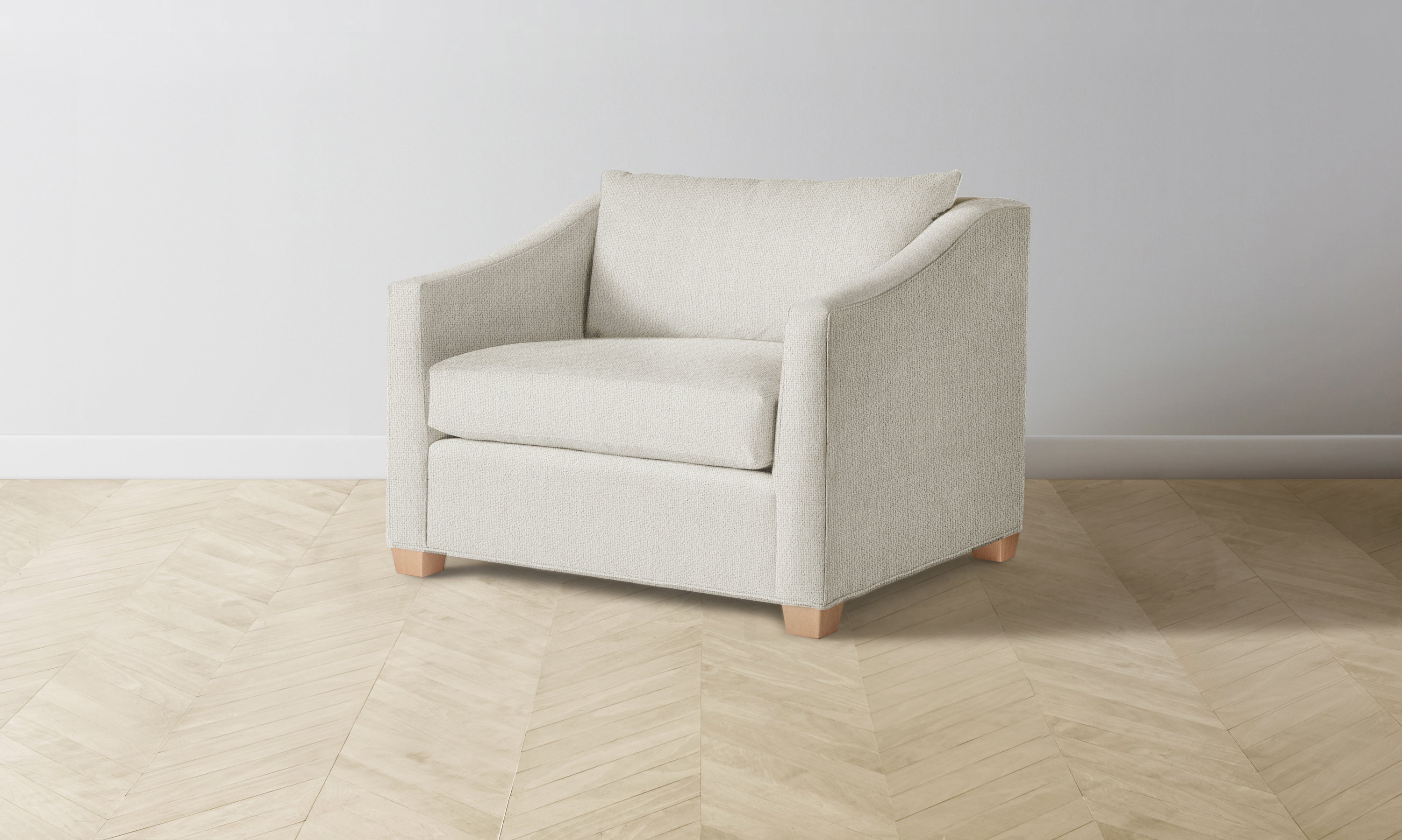 The Sullivan Chair-and-a-Half - Performance Textural Weave Wisp ...