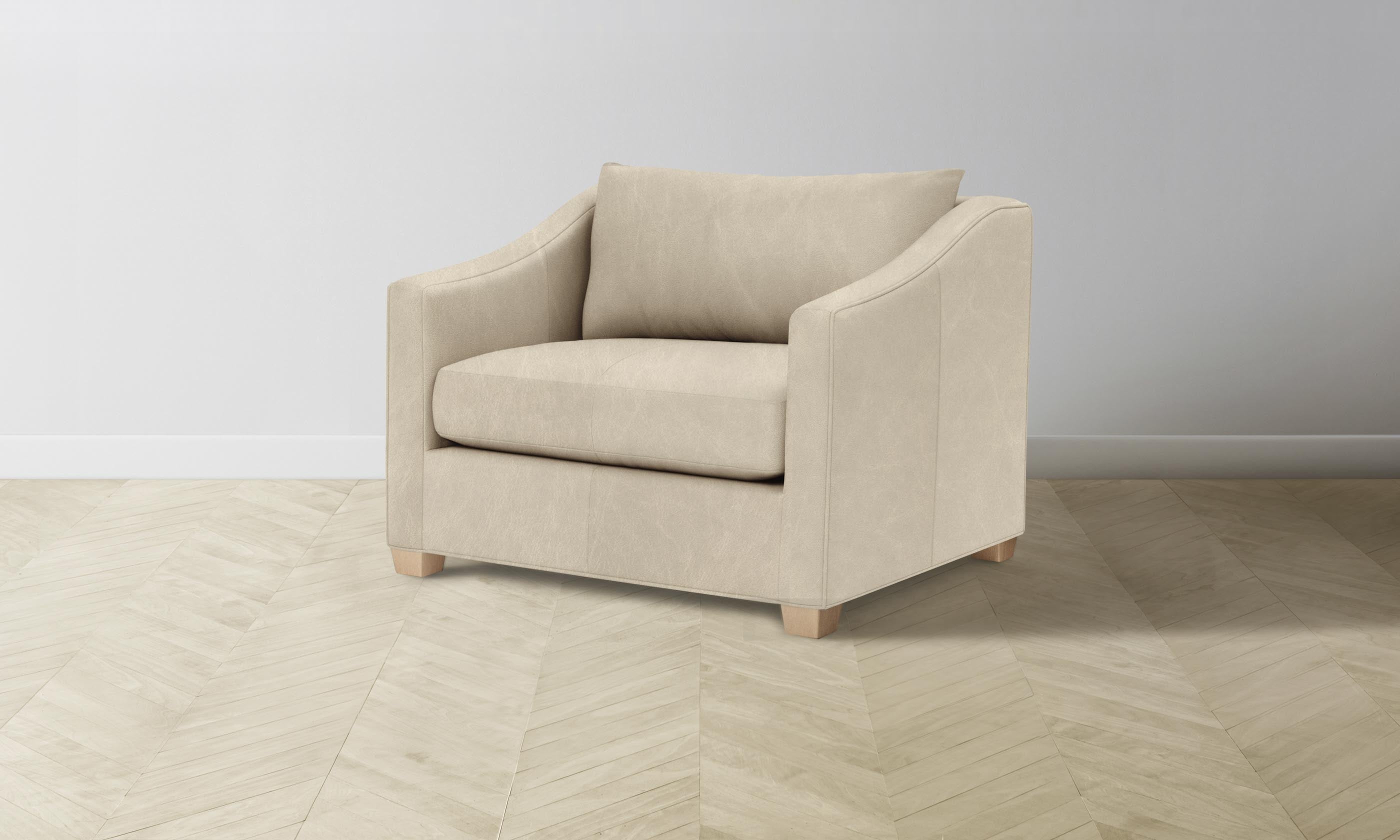 The Sullivan Chair-and-a-Half - Tuscan Leather Bisque – Maiden Home