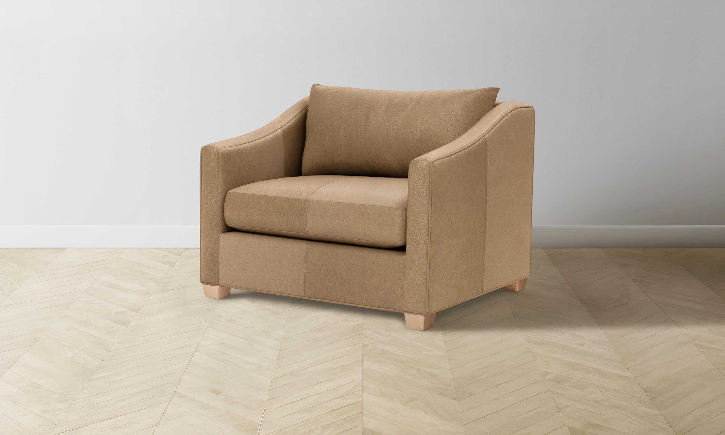 The Sullivan Chair-and-a-Half - Tuscan Leather Camel – Maiden Home
