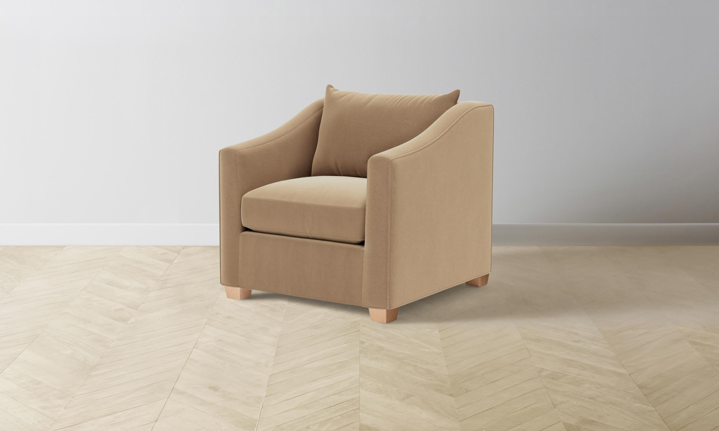 The Sullivan Chair - Mohair Almond – Maiden Home