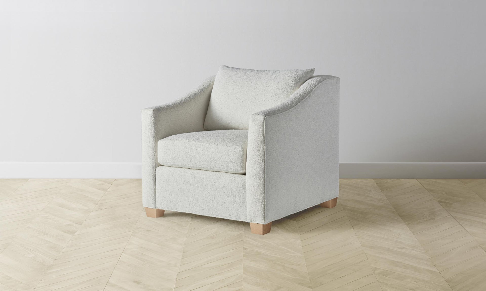 The Sullivan Chair - Performance Bouclé Polar – Maiden Home