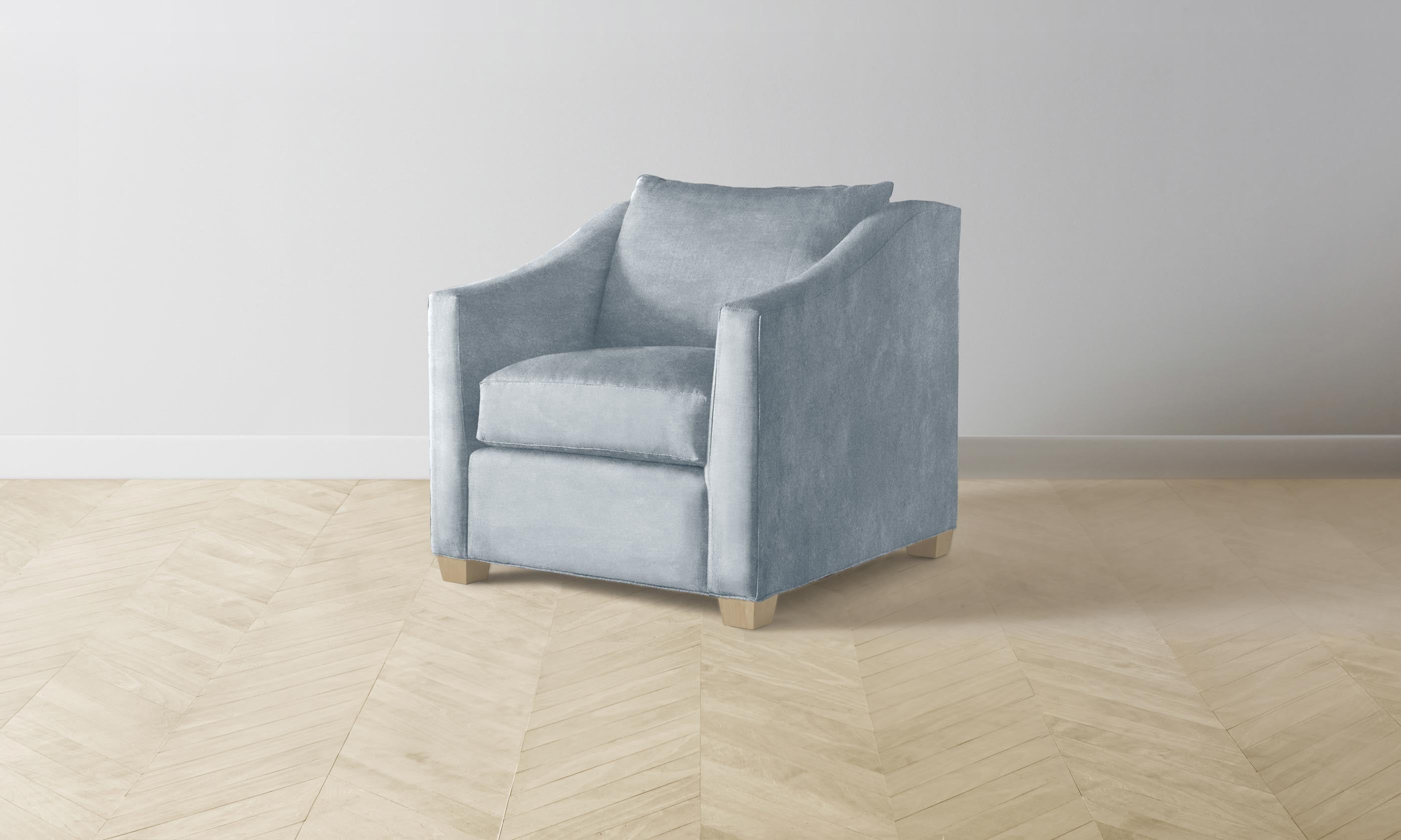The Sullivan Chair - Performance Velvet Sky – Maiden Home