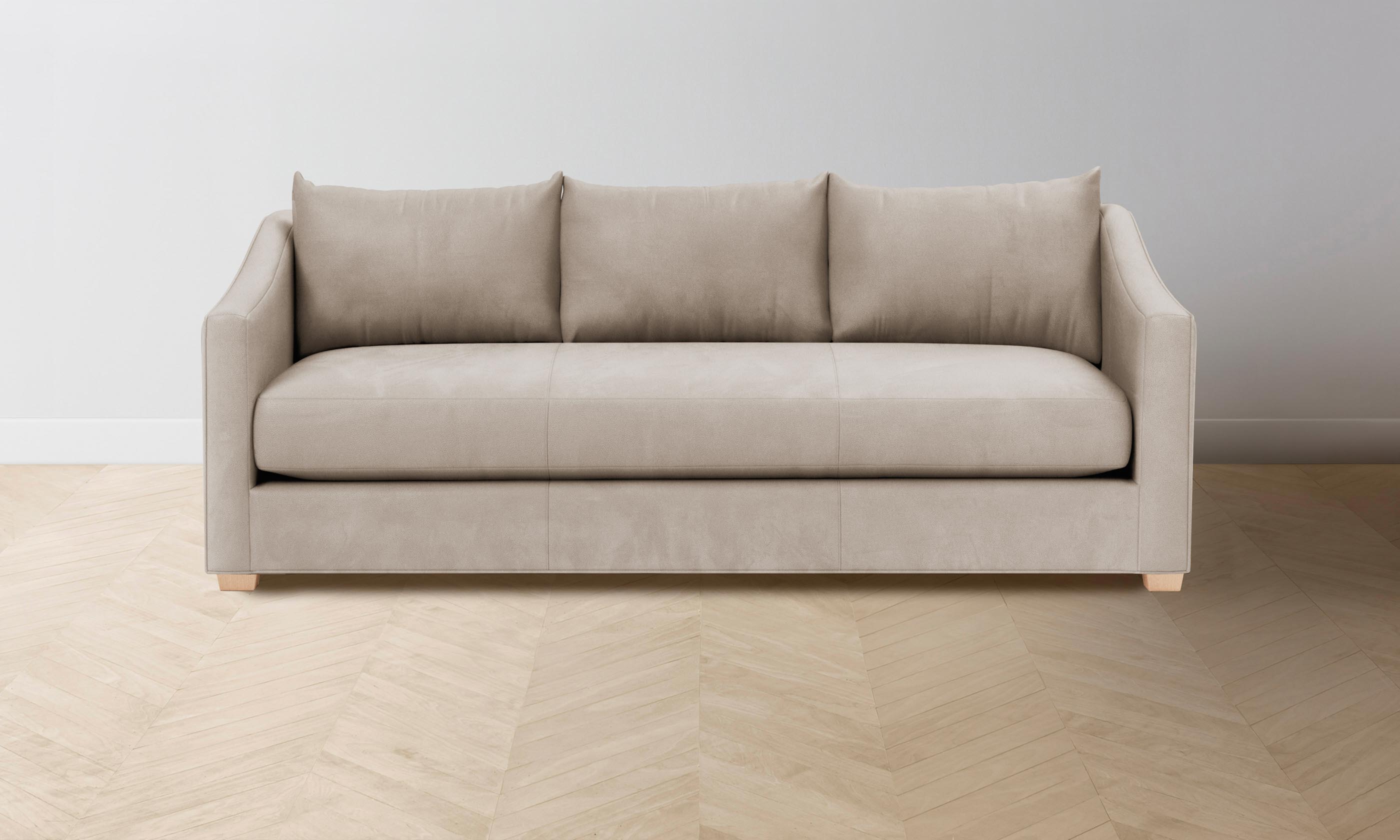 The Sullivan Sofa - Nubuck Leather Fawn – Maiden Home