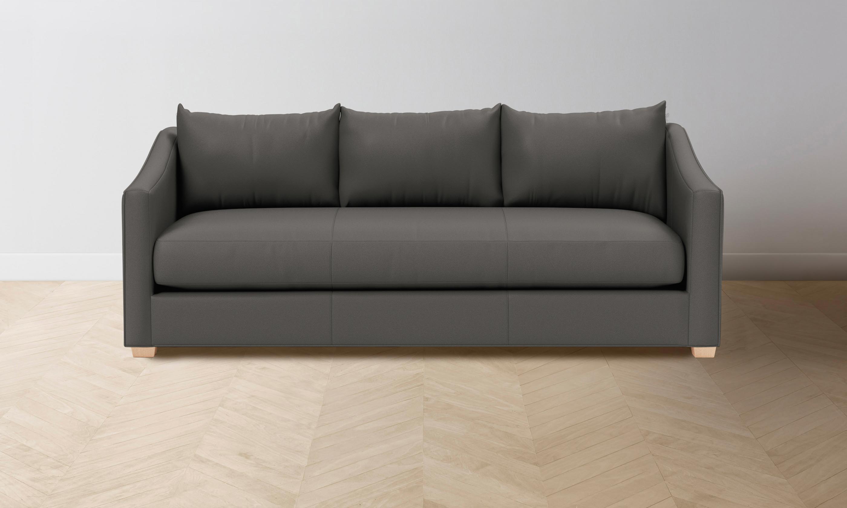 The Sullivan Sofa - Pebbled Leather Ash – Maiden Home