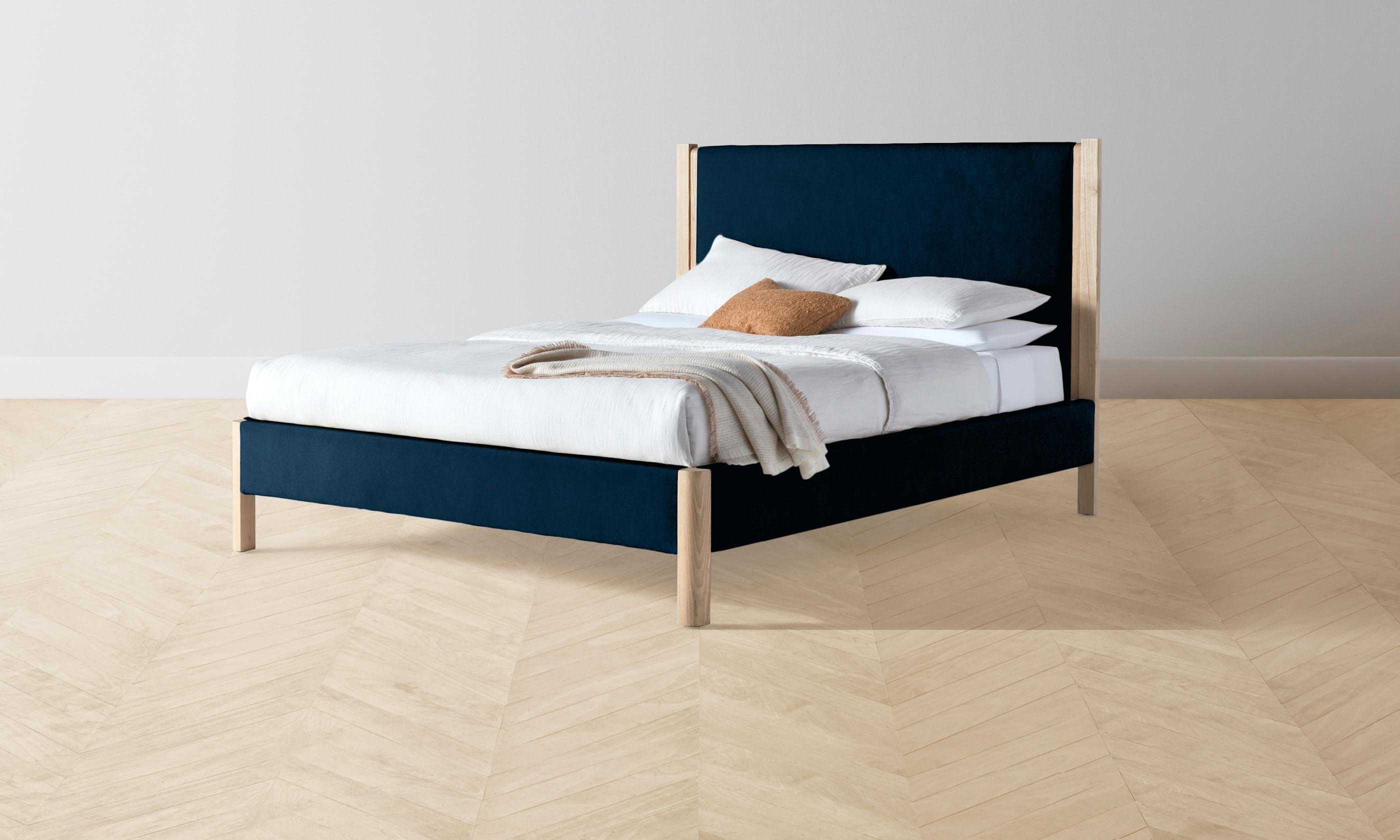 The Thompson Bed - Mohair Admiral – Maiden Home